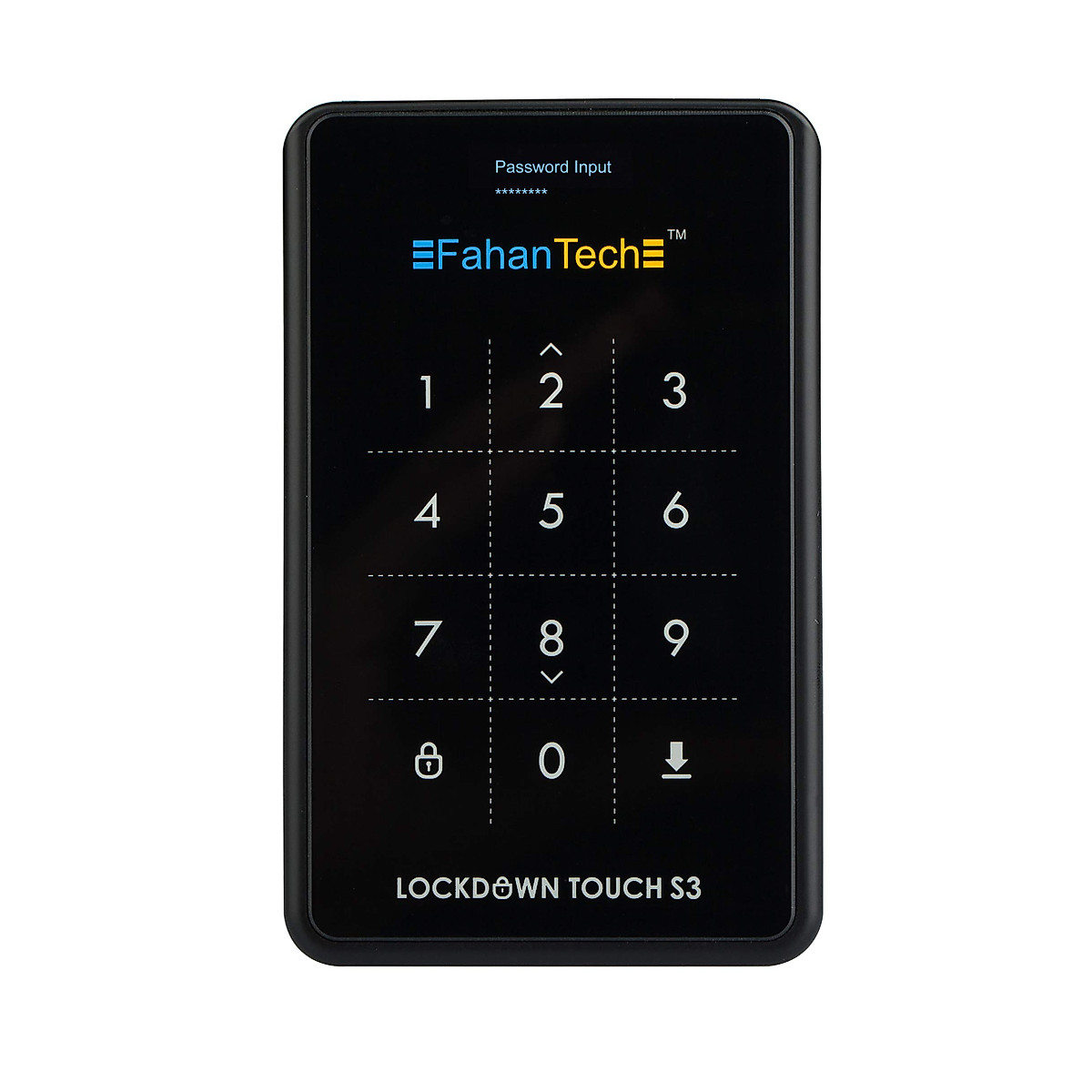 FahanTech Made in Korea - Upgraded SATA III Lockdown Series AES 256-bit Hardware Encrypted Hard Drive Enclosures (SATA III Metal-Black)