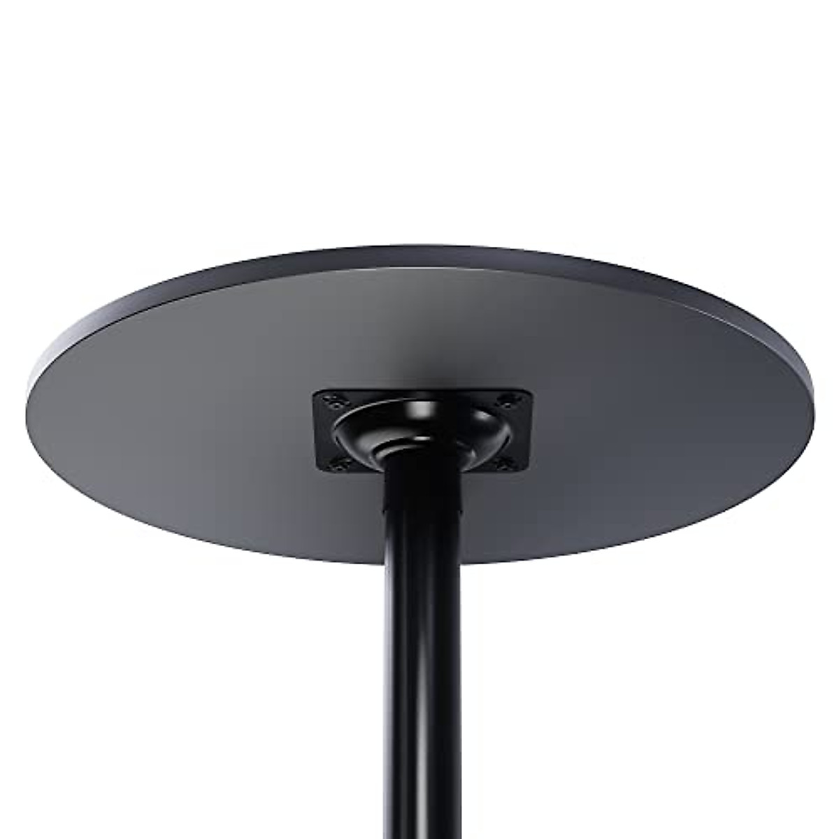 Winsome Obsidian Pub Table Round Black Mdf Top with Black Leg And Base - 23.7-Inch Top, 39.76-Inch Height, Pack of 1