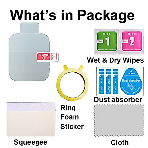 smaate Screen Protector Compatible with Iaret i18 1.7”, HAFURY C7 1.54 inches and Kimnix NK03 1.72” Smartwatch, 4-Pack, TPU Soft, Bubble Self-healing