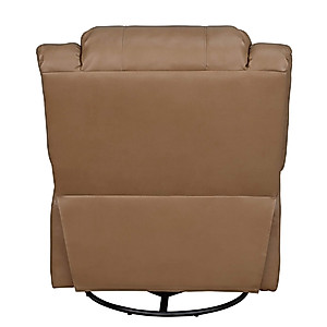 RecPro Set of 2 Charles Collection | 30" Swivel Glider RV Recliner | RV Living Room (Slideout) Chair | RV Furniture | Glider Chair | Toffee