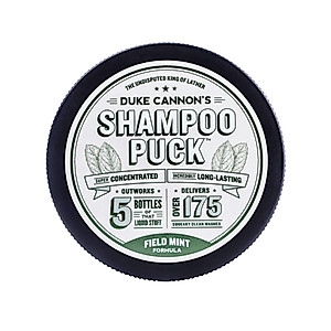 Duke Cannon Supply Co. Shampoo Puck for Men Barrel Char No. 004 Multi-Pack - Eco Friendly, Plastic Free, Solid Shampoo, Super Concentrated, Long-Lasting, TSA Approved, Sulfate-free, 4.5 oz (3 Pack)