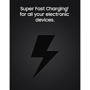 SAMSUNG 35W Dual Port Wall Charger USB C Adapter, Super Fast Charging Block for Galaxy Phones and Devices, Cable Not Included, 2021, US Version, Black