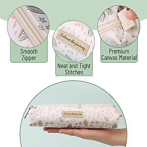 Mr. Pen- Cute Pencil Case Pouch, Boho Design, Multipurpose Canvas Bible Pencil Pouch