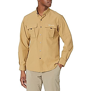Arctix Men's Summit Long Sleeve Camp Shirt, Khaki, X-Large