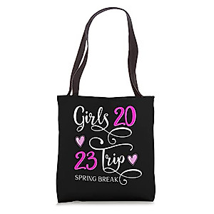 Girls Trip Spring Break 2023 Vacation Matching Group Tote Bag