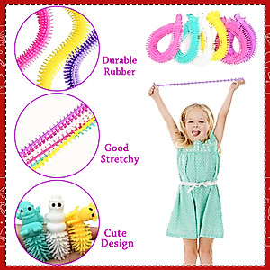 24 Pack Christmas Stretchy String Fidget Toys,Bulk Santa Claus Snowman Elk Sensory Fidget Toy for Kids Christmas Party Favor,Children Adults Stress Relief,School Reward Gifts