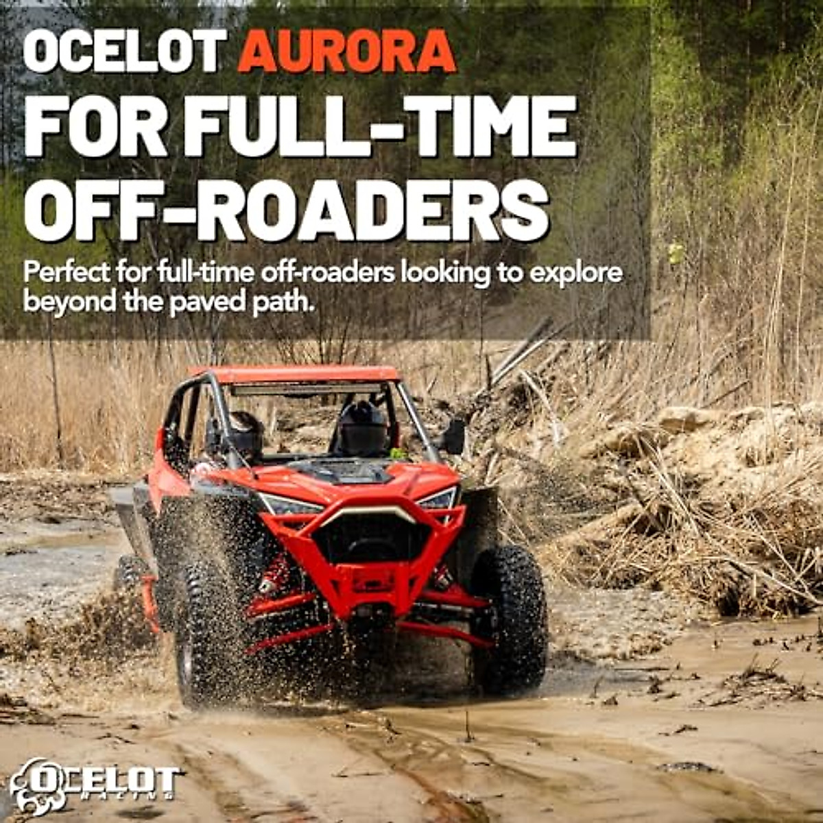 Ocelot Aurora 30x10x14 UTV Tires All Terrain, Durable 8-Ply Radial Construction and Non-Directional Tread, Thick Lugs for Diverse Terrain and Conditions - 30x10x14 UTV Tire