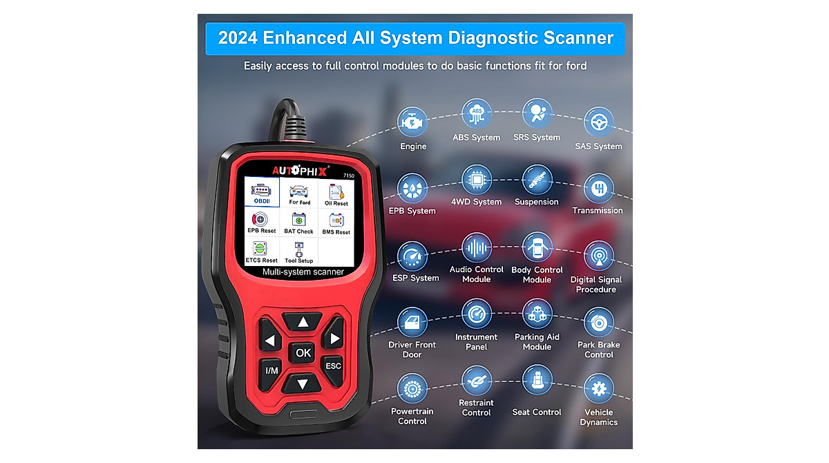 2024 Elite AUTOPHIX 7150: Advanced Ford Scanner Tool