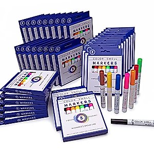 Color Swell Washable Bulk Markers 36 Packs 8 Count Vibrant Colors 288 Total Markers Bulk Perfect for Teachers, Kids and Classrooms