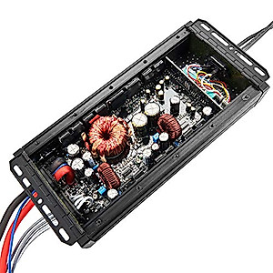 NVX MVPA2 600W Total RMS 2-Channel Bridgeable Marine-V Series Micro Class D Compact Marine/Powersports/Motorcycle Amplifier | IPX67 Waterproof Rating