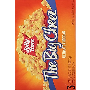 Jolly Time The Big Cheez Cheddar Cheese Microwave Popcorn, 3 Count (Pack of 1)