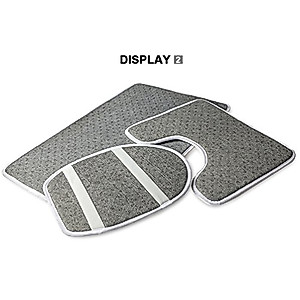 Coloranimal You are My Sunshine Sunflower Design Home Decoration 3 Piece Set U-Shaped Toilet Mat+Area Rug+Toilet Lid Covers