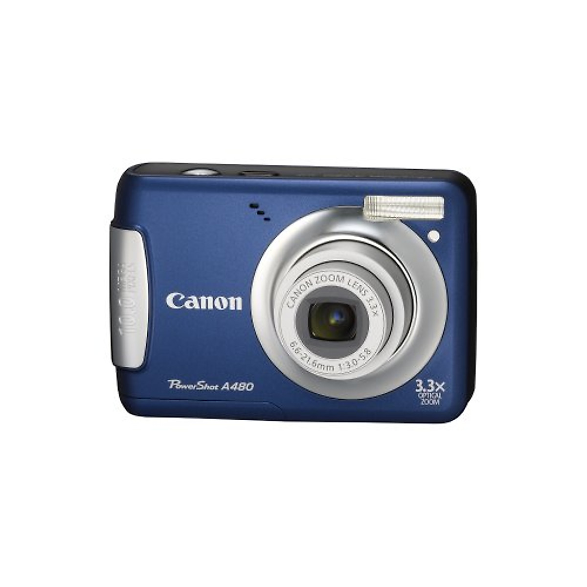 Canon PowerShot A480 10 MP Digital Camera with 3.3x Optical Zoom and 2.5-inch LCD (Blue)