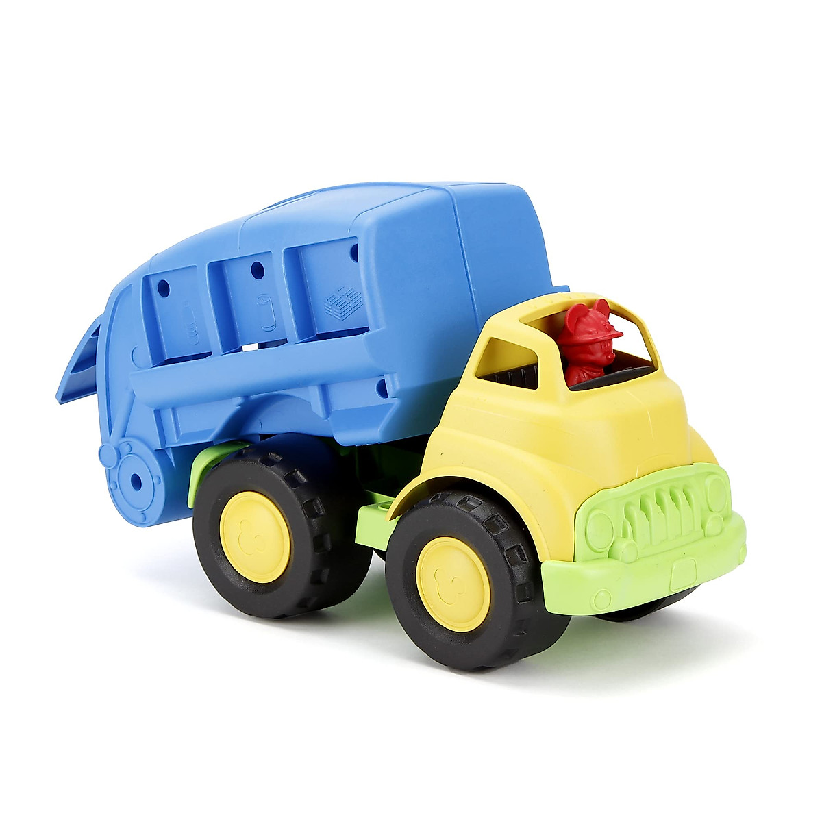 Green Toys Disney Baby Exclusive Mickey Mouse Recycling Truck, Blue - Pretend Play, Motor Skills, Kids Toy Vehicle. No BPA, phthalates, PVC. Dishwasher Safe, Recycled Plastic, Made in USA.