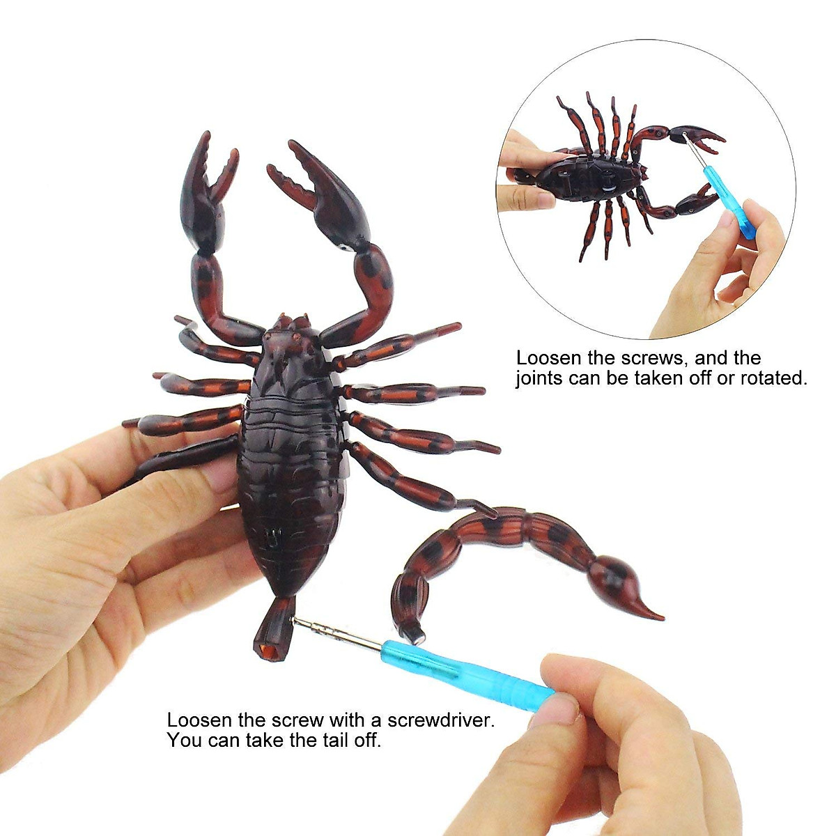 Tipmant Realistic RC Scorpion Remote Control Animal Vehicle Car Electric Scary Toy Halloween Kids Birthday Gift