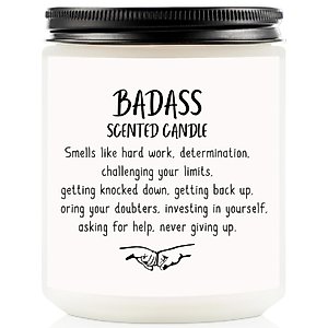 Graduation Gifts for Her Him 2024, Inspirational Gifts for Women Men, Congratulations Gifts, New Job, Promotion, Proud of You Gifts, Handmade Lavender Natural Soy Wax Candle Gifts (7oz)