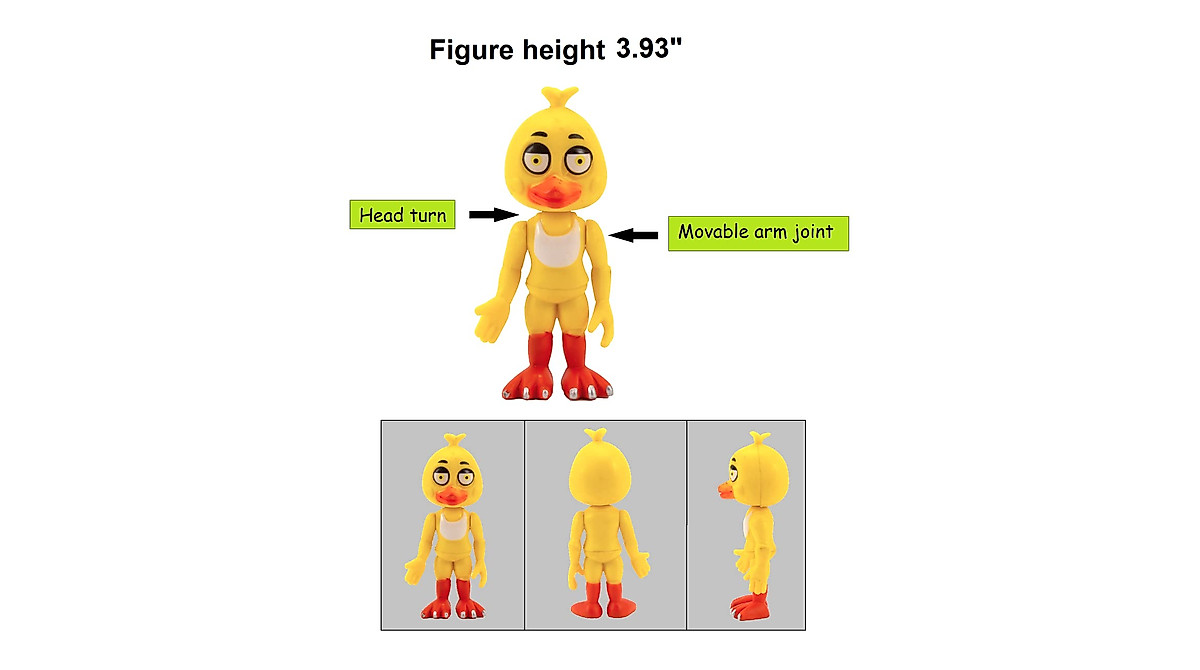 FNAF Action Figures Set (6 pcs) - Perfect for Kids