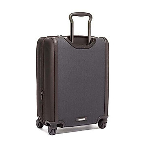 TUMI Alpha Continental Dual Access 4-Wheeled Carry-On Luggage - Rolling Suitcase for Men and Women - Luggage Carry-On with 4 Spinner Wheels - Rolling Luggage with Security Zippers - Anthracite