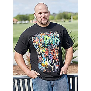 Marvel mens Marvel Team Ups Group Shot T-shirt novelty t shirts, Black, X-Large US