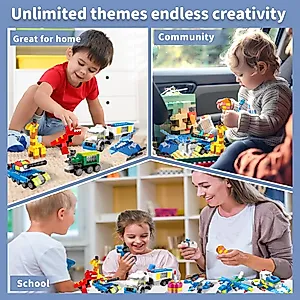 FUN LITTLE TOYS 1100 Piece Classic Bricks Building Toy Set Creative Play Set for Kids Boys and Girls 4-99