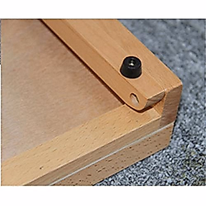 EJiaDuola 25x19 Inch Drafting Table, Solid Wood Artist Drawing Desk, Art Craft Table with Adjustable Height and Tiltable Tabletop for Artwork, Graphic Design, Reading