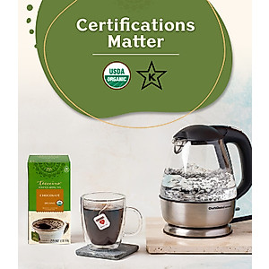 Teeccino Chocolaté Herbal Tea - Rich & Roasted Herbal Tea That’s Caffeine Free & Prebiotic for Natural Energy, 25 Tea Bags
