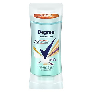 Degree Antiperspirant Deodorant Sexy Intrigue 72-Hour Sweat & Odor Protection Antiperspirant Deodorant For Women with Body Heat Activated Technology 2.6 oz