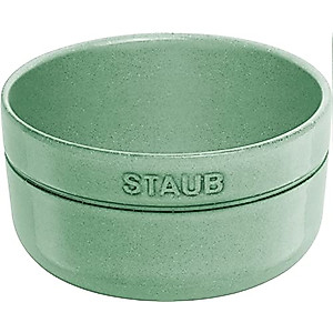 Staub 40508-185 Bowl, Sage Green, 4.7 inches (12 cm), 20.3 fl oz (600 ml), Ceramic Bowl, Ceramic, Microwave Safe, Ceramic Bowl