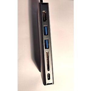 USB Typec C Hub, 5-in-1 USB C Adapter with 4K USB C to HDMI Hub,100W Power Delivery,USB 3.0, SD Card Reader Compatible with MacBook Pro, XPS, iPad Pro,More Type C Devices