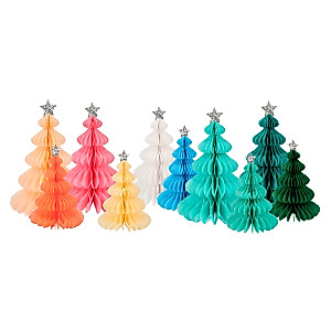 Meri Meri Rainbow Forest Honeycomb Decorations (Pack of 10)
