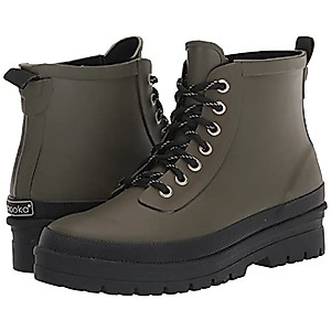 Chooka Mens Redmond Waterproof Hiker Rain Boot, Olive, 7 US