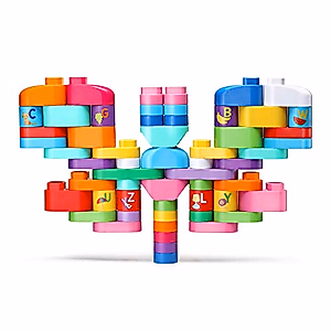 LeapFrog LeapBuilders 81-Piece Jumbo Blocks Box, Pink,24 months to 5 years