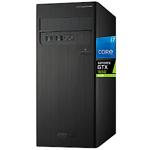 ASUS ExpertCenter Gaming Tower Computer, Intel i7-10700, 32GB RAM, 1TB NVMe SSD, Nvidia Geforce GTX 1650 4GB, HDMI, DisplayPort, 3-Monitor Support, Windows 11 Pro