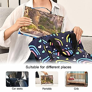 Hot Air Balloon Portable Diaper Changing Pad Waterproof Travel Baby Changing Pad Foldable Diaper Changing Mat for Newborn Girl Boy