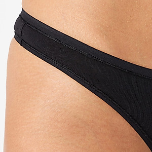 Amazon Essentials Cotton Thong Underwear for Women, Pack of 6, Multicolor/Dots/Heather/Stripe, X-Large