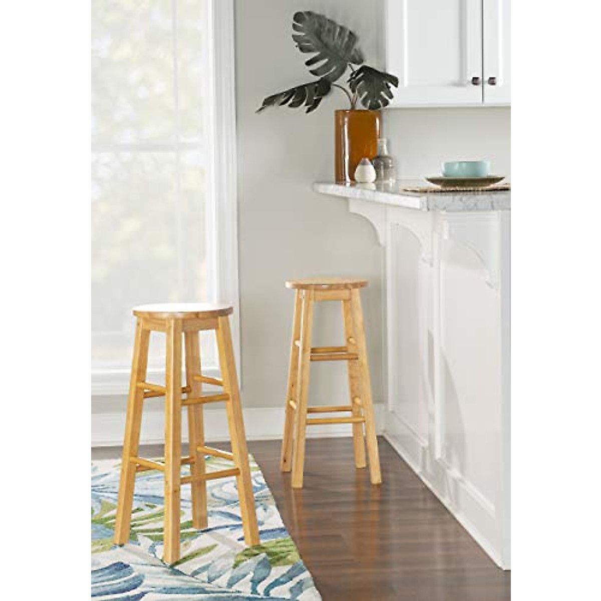 Linon 29-Inch Barstool With Round Seat