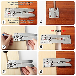 HOWDIA 4 Pack Sectional Couch Connector with Screws