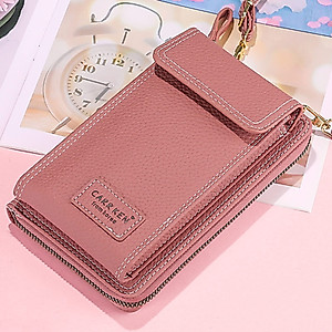Valentoria Womens Crossbody Bag Cell phone Wallet Small Shoulder Purse Leather Card Handbag