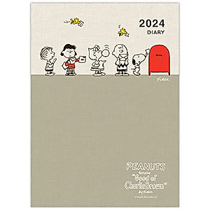 Hallmark Snoopy Japan Notebook 2024 A5 Monthly Family Notebook, Friends and Letter 824-624 (Begins December 2023)