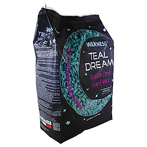Waxness Teal Dream Rosin Free Glitter Hard Wax 2.2 lb 1 kg