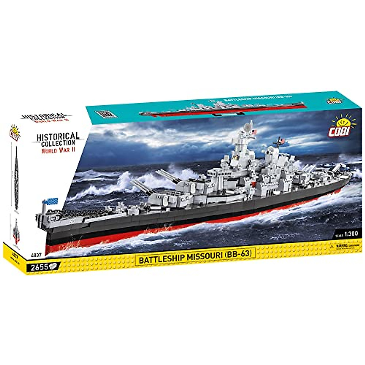 COBI Historical Collection World War II Battleship Missouri (BB-63),2655 pieces