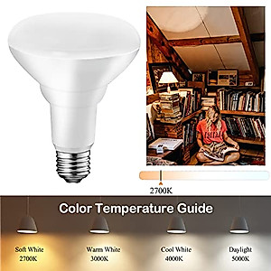 Energetic 12-Pack BR30 LED Recessed Light Bulb, 11W=75W, 2700K Soft White, 900LM, Dimmable Ceiling Flood Light Bulb for Cans, CRI85+, UL Listed