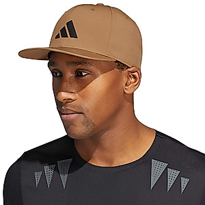 adidas Men's 3-Bar Snapback, Cardboard/Black, One Size