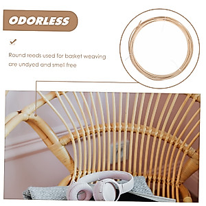 Outanaya 1 Roll Rattan Weave Material Woven Chair Weaving Kit Rattan Furniture Webbing Basket Wicker Furniture Repair Kit Chair Cane for DIY Rattan Weaving Material DIY Rattan Material Reed