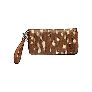 M&F WESTERN Angel Ranch Zip Deer Clutch Wallet