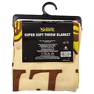 Silver Buffalo Shrek Wanted Ogres Fleece Throw, 45 inches x 60 inches