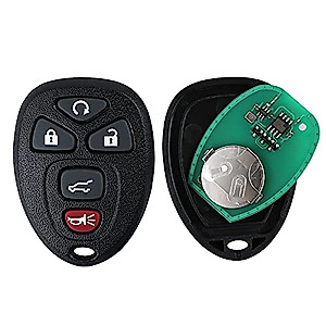 Remote Key Fob Control Replacement for 07-2016 GMC Acadia Yukon,07-2014 Chevy Tahoe Suburban Cadillac Escalade,09-2017 Chevrolet Traverse Enclave(OUC60270, OUC60221) 5btn 2 Pack