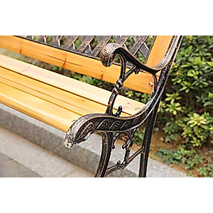 Gardenised Patio Garden Park Yard 49" Outdoor Wooden Bench