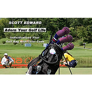 Scott Edward Golf Headcovers for Woods Set of 3 Fits Well Driver(460cc) Fairway Wood and Hybrid(UT) The Perfect Change for Golf Bag