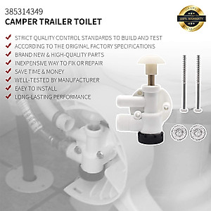 385314349 314349 RV Water Valve Kit Toilet Water Valve Assembly by Sikawai Fit for Dom-etic Sealand VacuFlush Toilet Models
